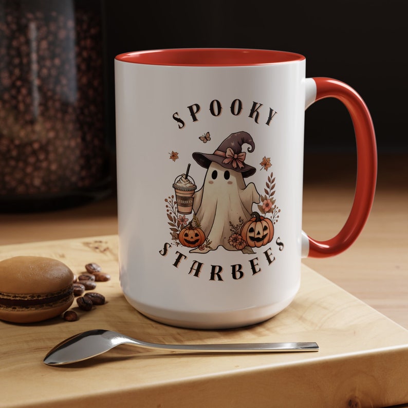 Spooky Starbees Mug, Ghost Fall Iced Coffee Mug, Halloween Mug, Ghost ...