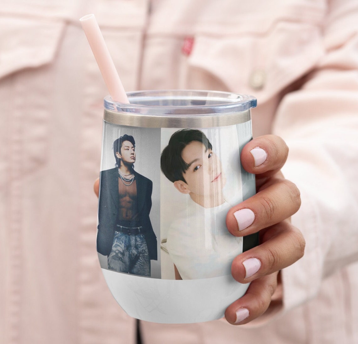 Jungkook of BTS Chill Wine Tumbler, Jungkook Euphoria Wine Tumbler, JK ...