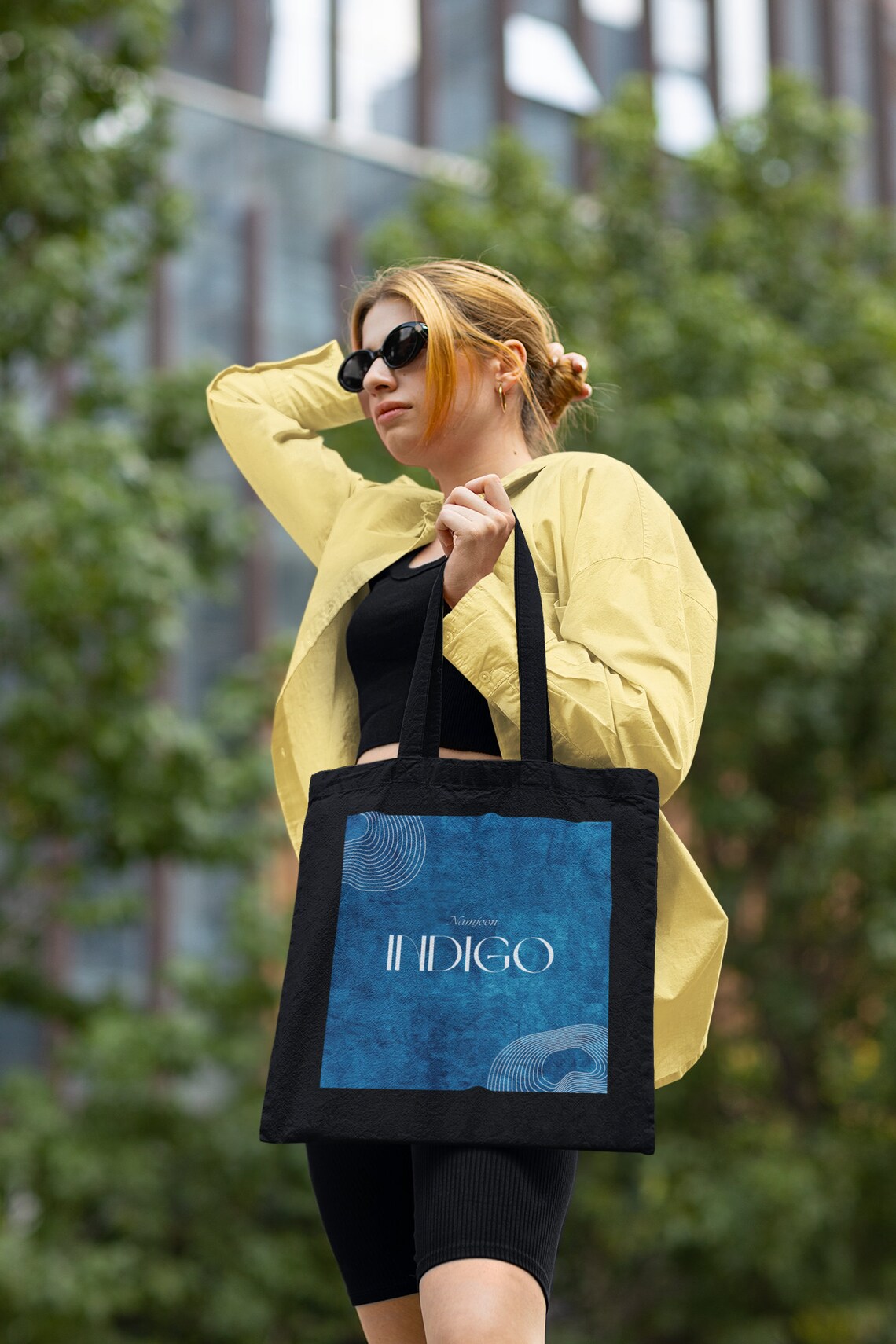 Indigo Namjoon Tote Bag, Bts Namjoon Bag, Indigo, RM Bts Bag, Bts Bias ...