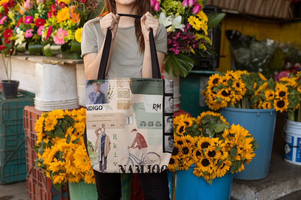 Rm, Tote Bag, BTS Tote Bags, Namjoon, BTS Inspired Merch, OT7 Merch - Etsy