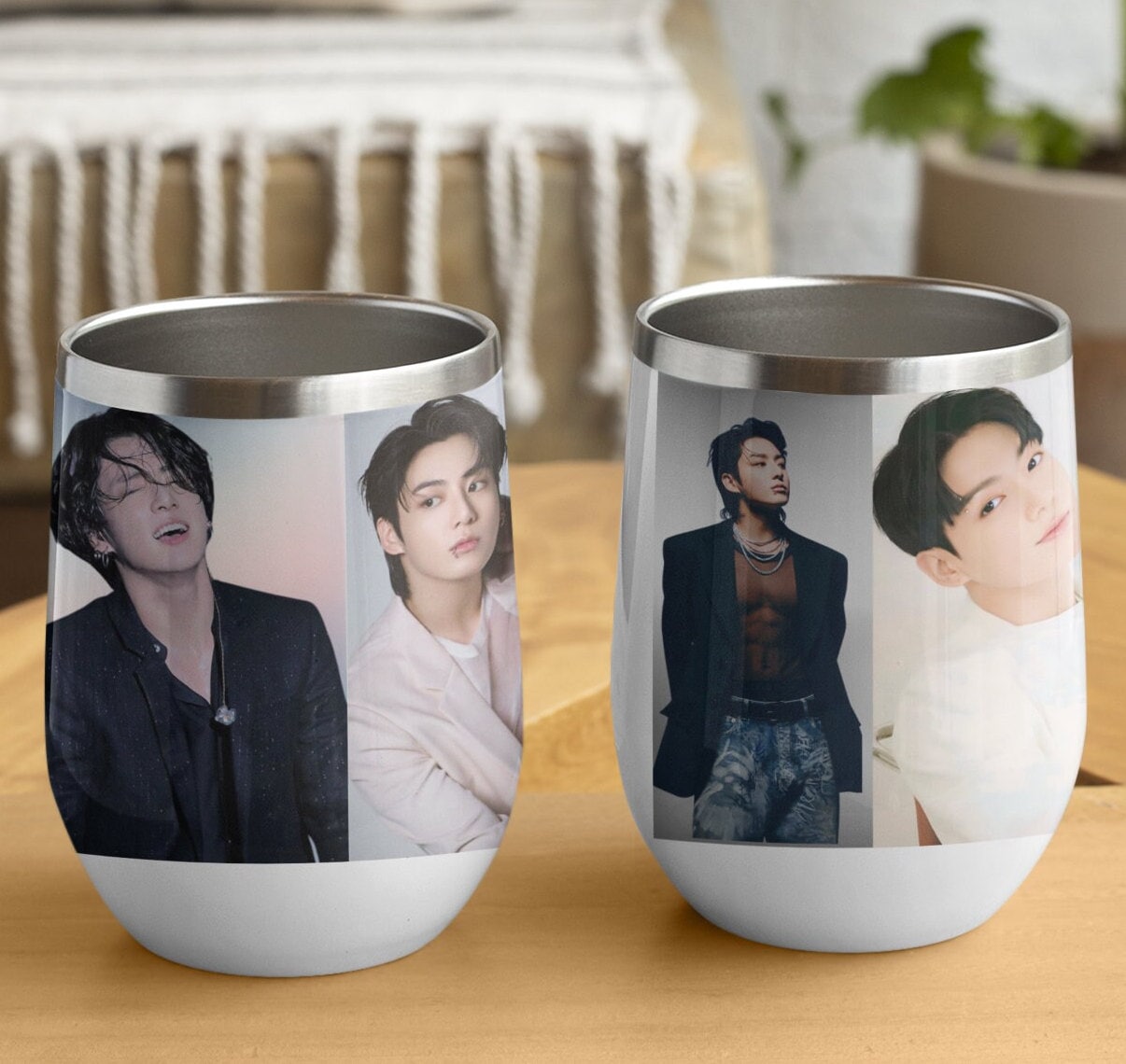 Jungkook of BTS Chill Wine Tumbler, Jungkook Euphoria Wine Tumbler, JK ...