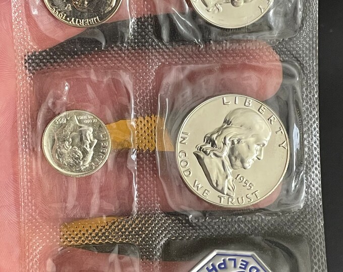 1955 Silver Proof Set, in Original Government Packaging .1955 US Mint ...