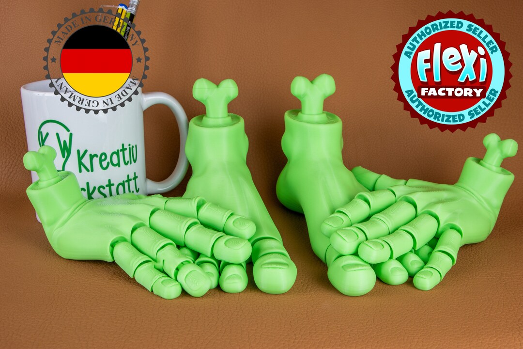 Flexi-factory Hand With Bone Foot With Bone Flexi Halloween - Etsy