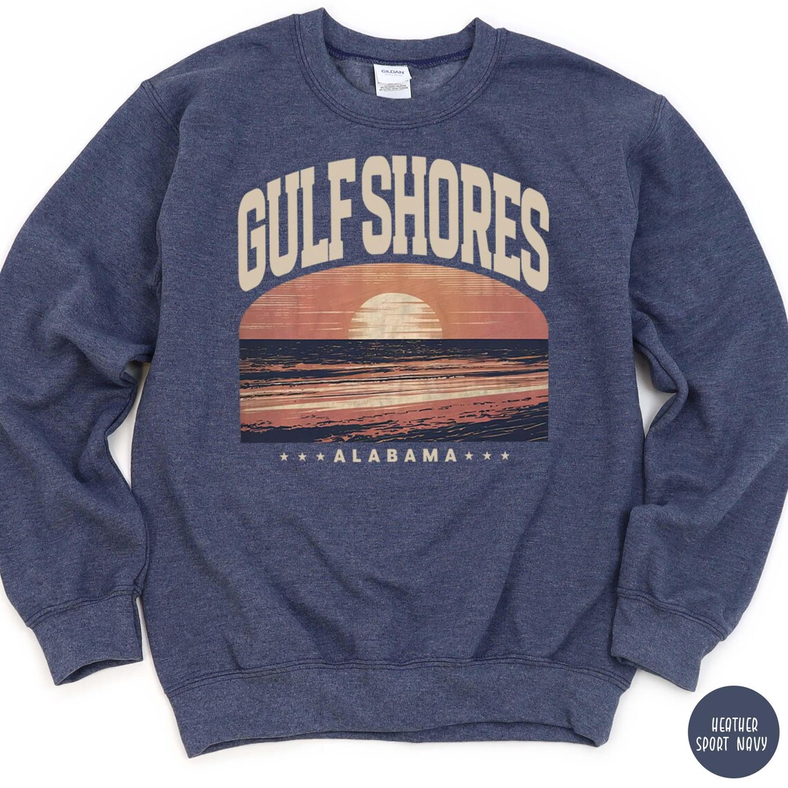 Gulf Shores Alabama Beachy Sweatshirt Alabama Crewneck Bama Shirt ...