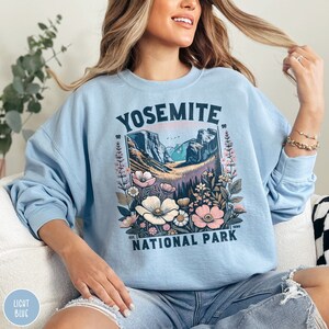 Yosemite Sweatshirt Yosemite National Park Sweater Yosemite Wildflower ...