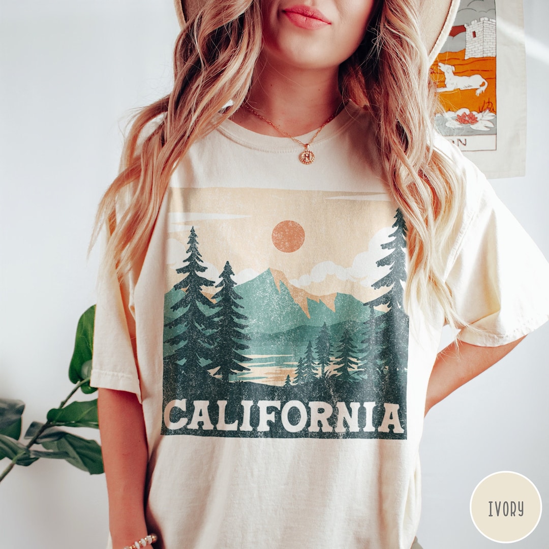 Vintage California Shirt Mountain Shirt Boho Tee California Adventure ...