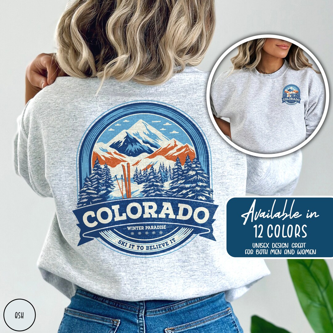 Colorado Sweatshirt Ski Sweatshirt Apres Ski Sweatshirt Winter ...