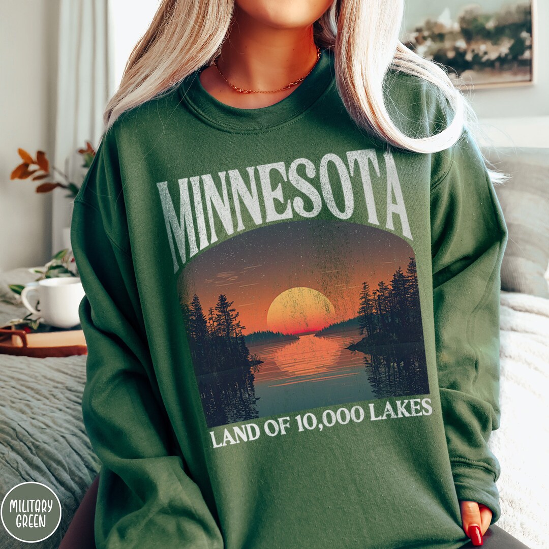 Minnesota Sweatshirt Midwest Crewneck Minnesota State Gift Midwest ...