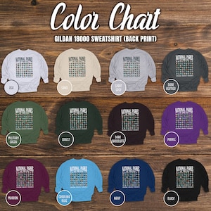 63 National Parks Sweatshirt USA National Parks Gift National Parks ...