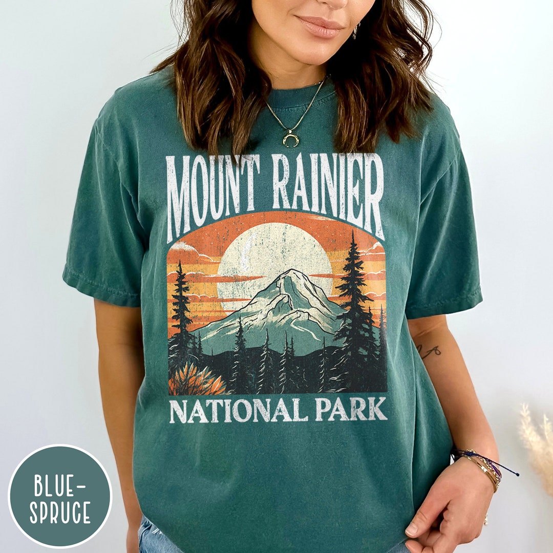 Mount Rainier Shirt Washington Shirt Mount Rainier National Park Shirt ...
