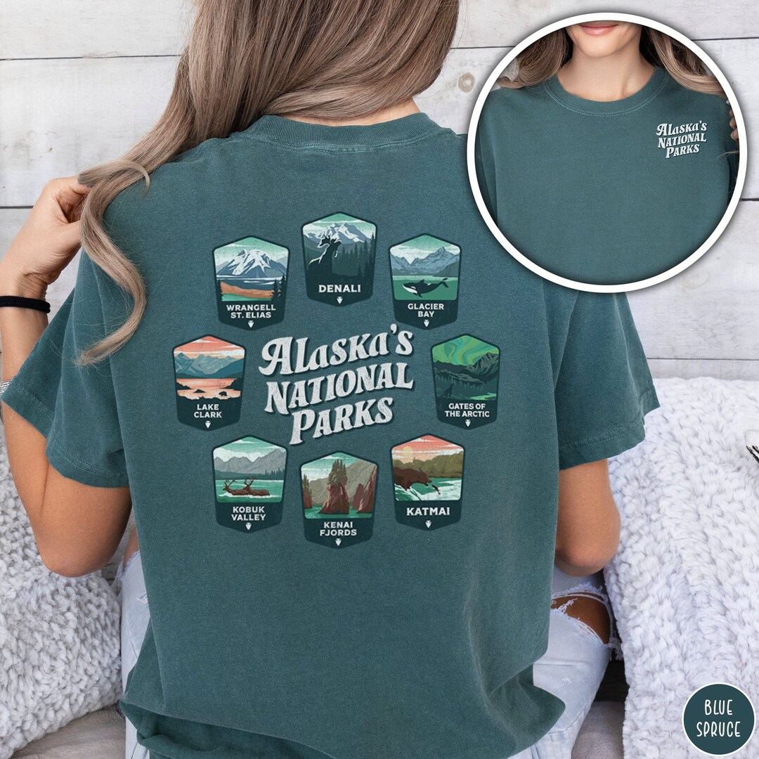Alaska National Parks Shirt Alaska Gift for Alaska Lover Travel Alaska ...
