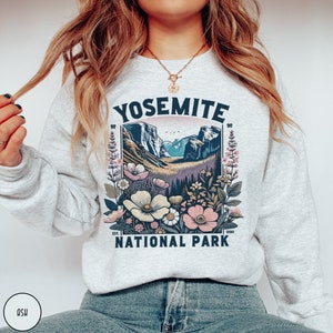 Yosemite Sweatshirt Yosemite National Park Sweater Yosemite Wildflower ...