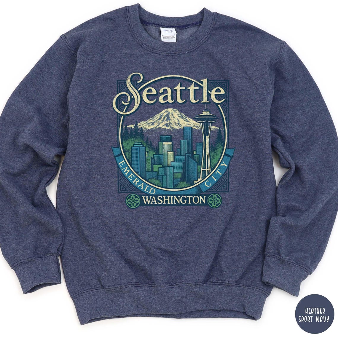 Seattle Sweatshirt PNW Washington State Sweatshirt Pacific Northwest ...