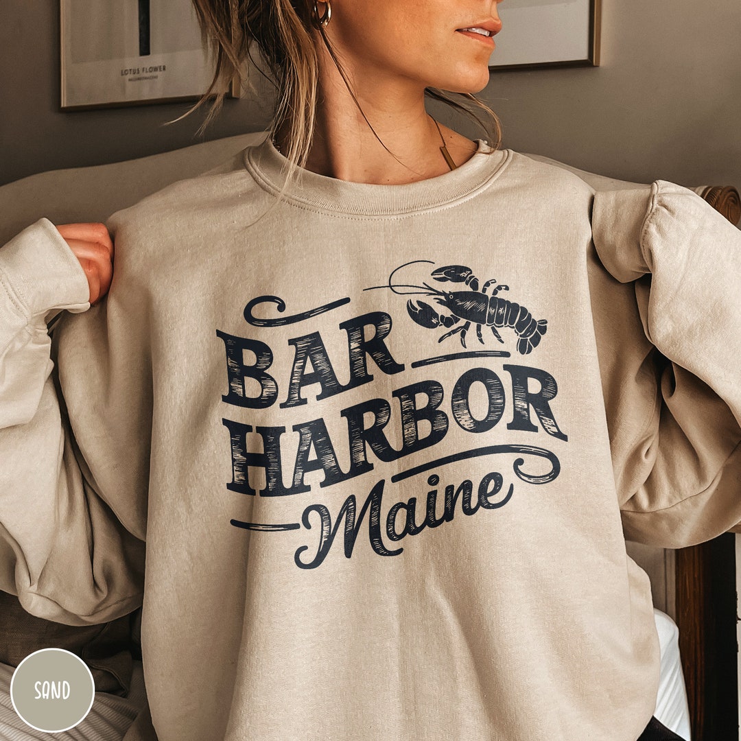 Bar Harbor Maine Sweatshirt Vintage Maine Traveler Sweater Acadia Park ...