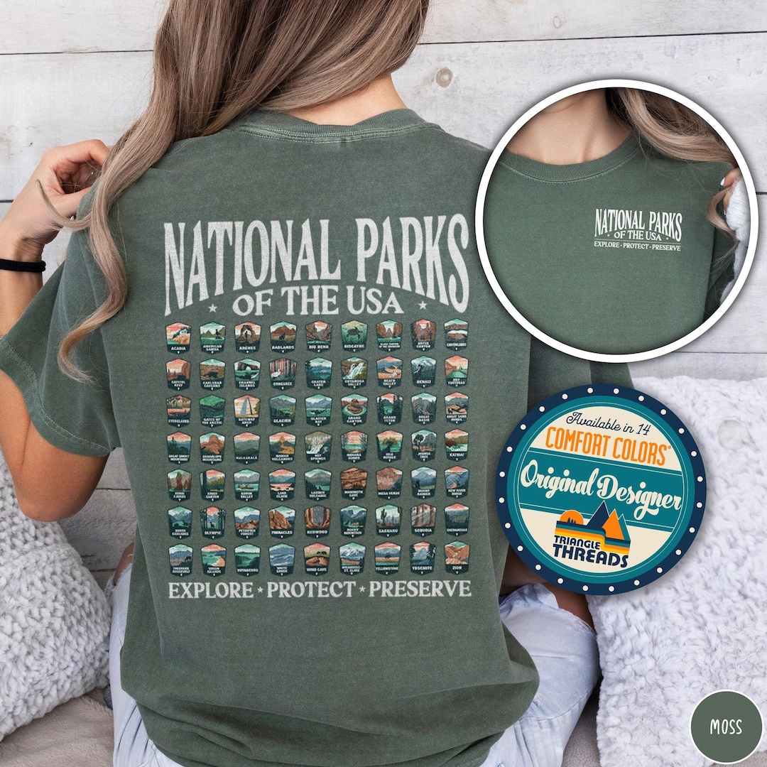 National Parks Shirt US National Park Gifts National Park Lover Gift ...