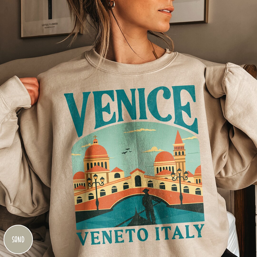 Venice Italy Sweater Venice Crewneck Italy Sweater Travel Italia Shirt ...
