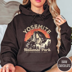 Yosemite Hoodie Yosemite Vintage National Park Hoodie California Hoodie ...