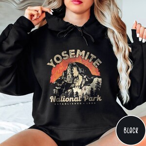 Yosemite Hoodie Yosemite Vintage National Park Hoodie California Hoodie ...