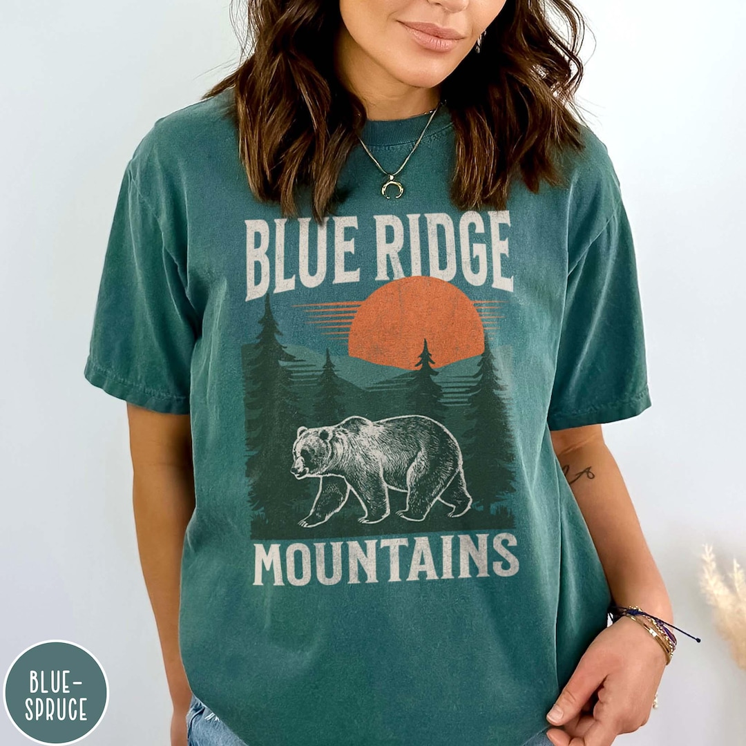Blue Ridge Mountains Shirt North Carolina Shirt Virginia Shirt Mountain ...