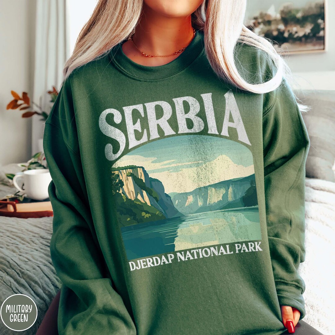 Serbia Sweatshirt Djerdap National Park Shirt Serbia Shirt Serbian ...