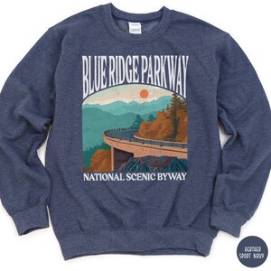 Blue Ridge Parkway Sweatshirt Blue Ridge Mountains Sweater National ...