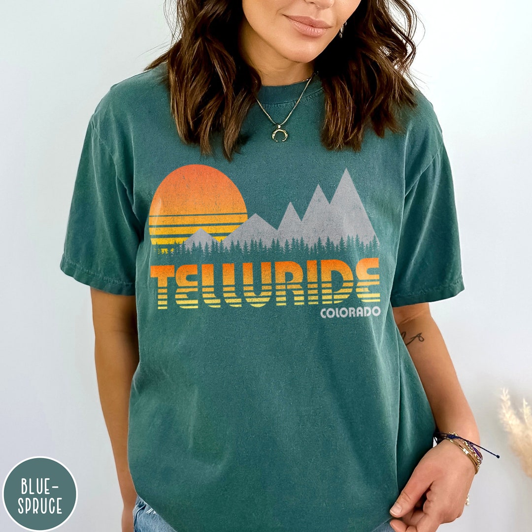 Telluride Colorado Shirt for Colorado Rocky Mountain Lover Ski Crewneck ...