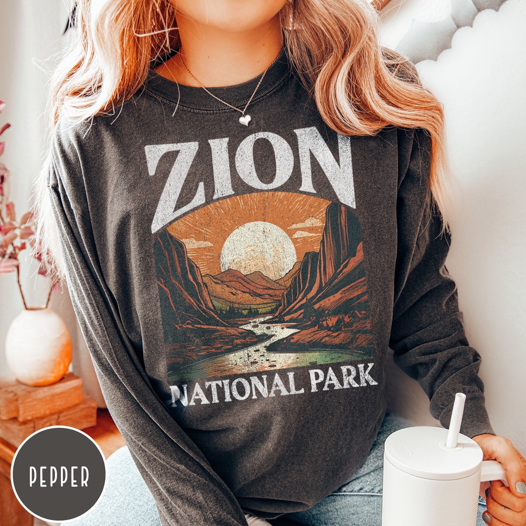 Zion Shirt Utah Shirt Zion National Park Shirt Zion Long Sleeve Shirt ...