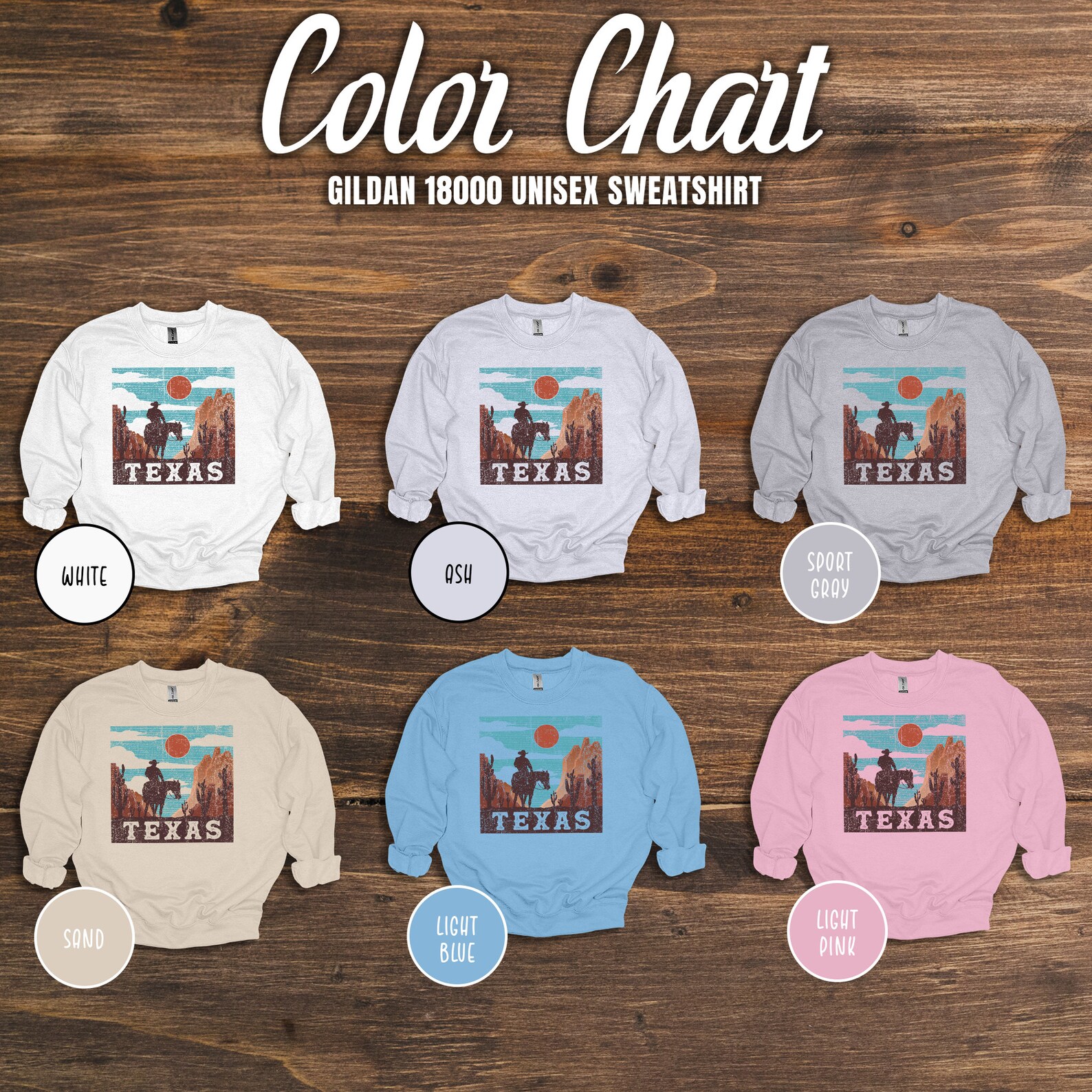 Texas Sweatshirt Texas Sweater Vintage Texas Shirt Western Cowboy ...