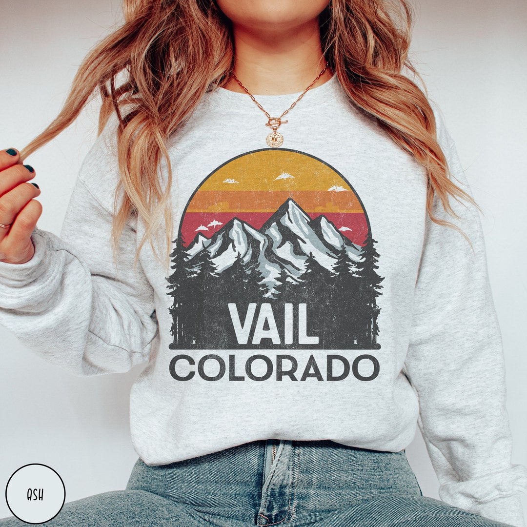 Vail Sweatshirt Colorado Sweatshirt Apres Ski Sweatshirt Winter ...
