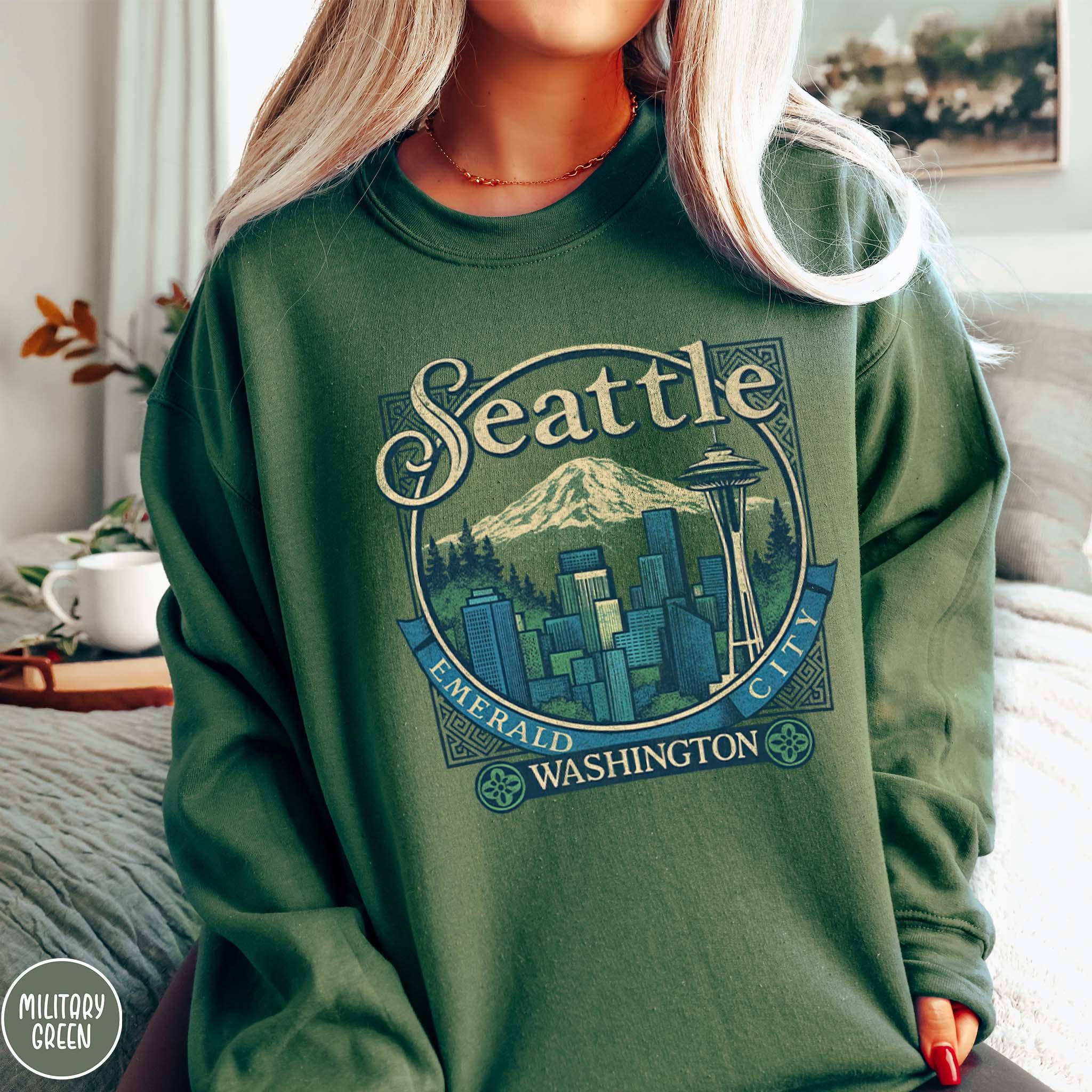 Seattle Sweatshirt PNW Washington State Sweatshirt Pacific Northwest ...