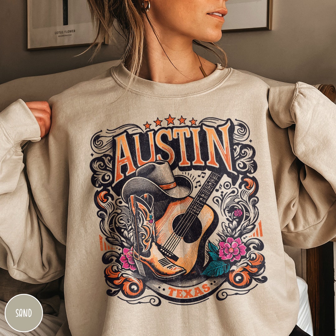 Retro Austin Sweatshirt Austin Texas Sweatshirt Austin Bachelorette ...