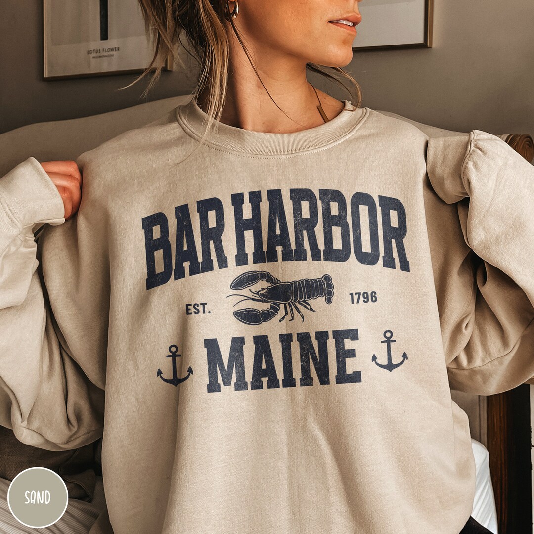 Bar Harbor Maine Sweatshirt Bar Harbor Shirt Acadia Park Sweatshirt ...