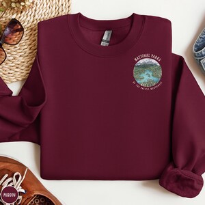 Pacific Northwest National Parks Sweatshirt Outdoors Gift for Parks ...