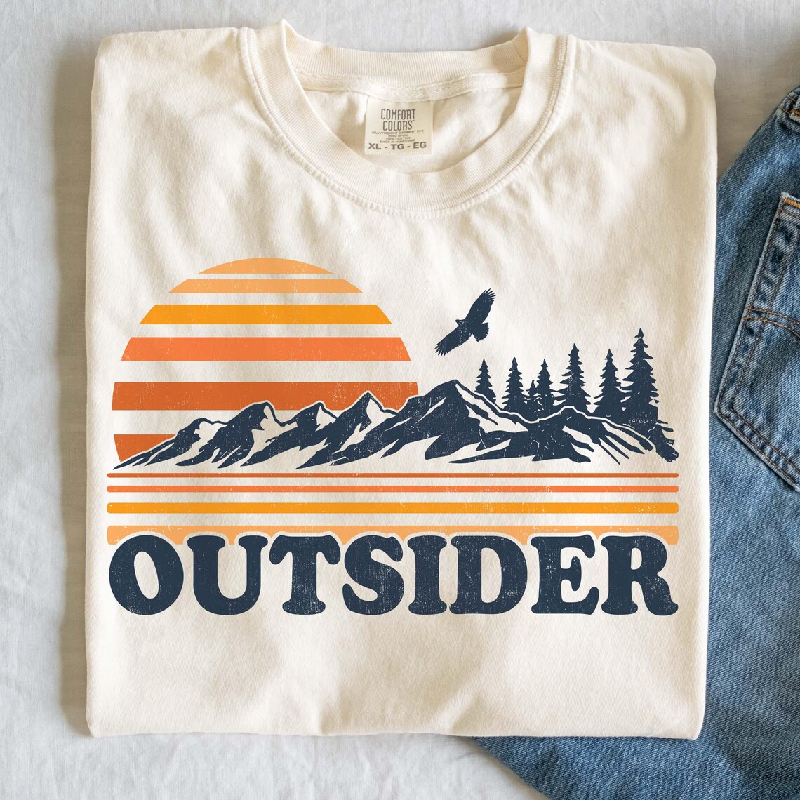 Outsider Shirt Hiking Shirt Mountain Crewneck Outsider Life Tee Nature ...