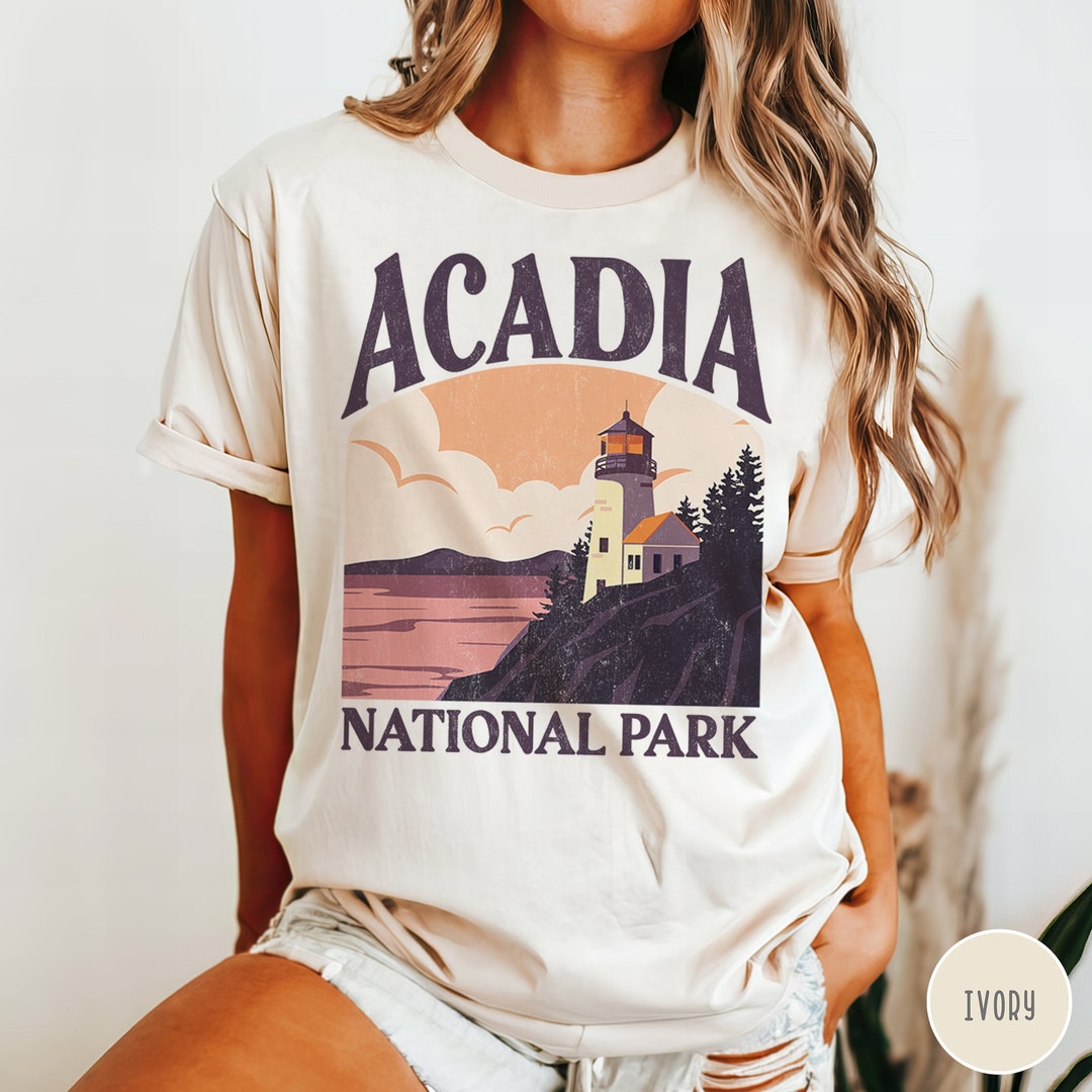 Acadia Shirt Acadia National Park Shirt Maine Shirt Acadia Lighthouse ...