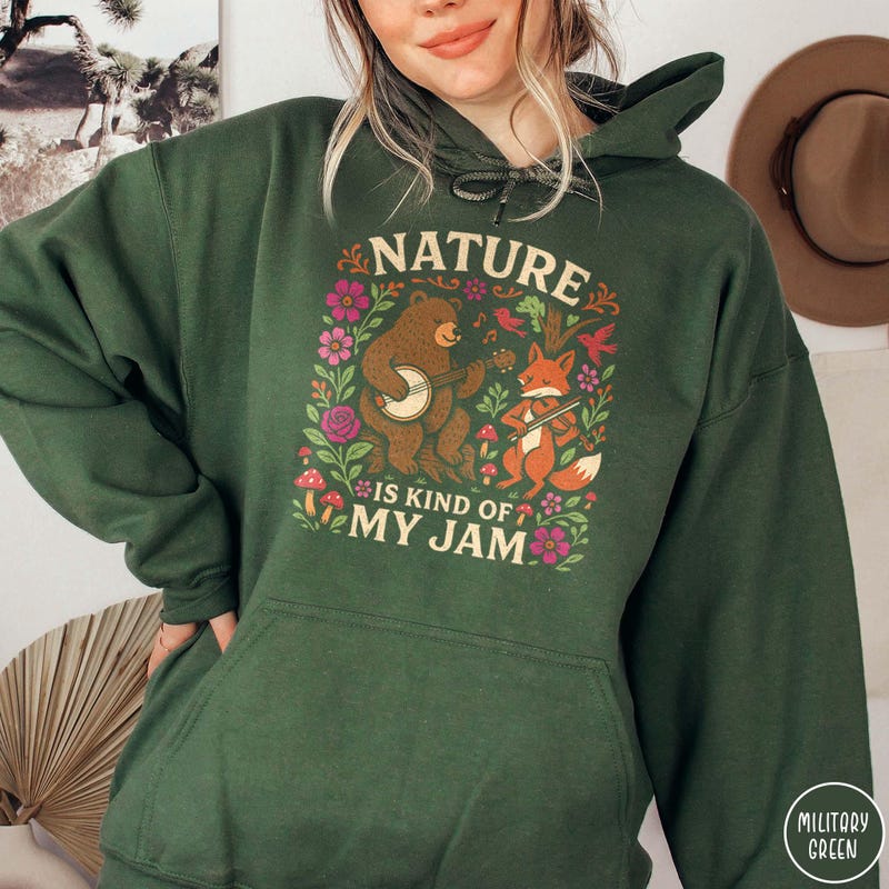 Grey Forestcore Hoodie - Etsy