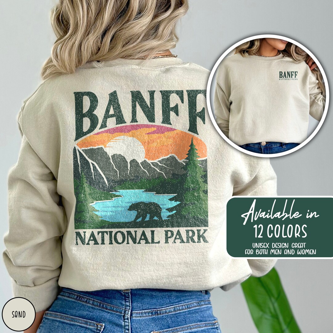 Banff Sweatshirt Banff National Park Sweater Canada Crewneck Canadian ...
