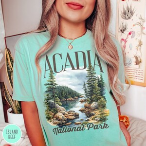 Acadia National Park Shirt Maine Shirt Acadia Park Tee Acadia Souvenir ...