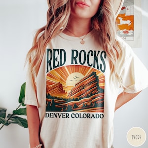 Red Rocks Colorado Shirt Music Festival Tee Denver Colorado Crewneck ...