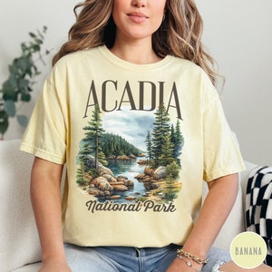 Acadia National Park Shirt Maine Shirt Acadia Park Tee Acadia Souvenir ...
