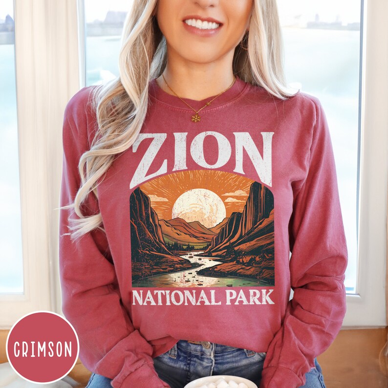 Zion Shirt Utah Shirt Zion National Park Shirt Zion Long Sleeve Shirt ...