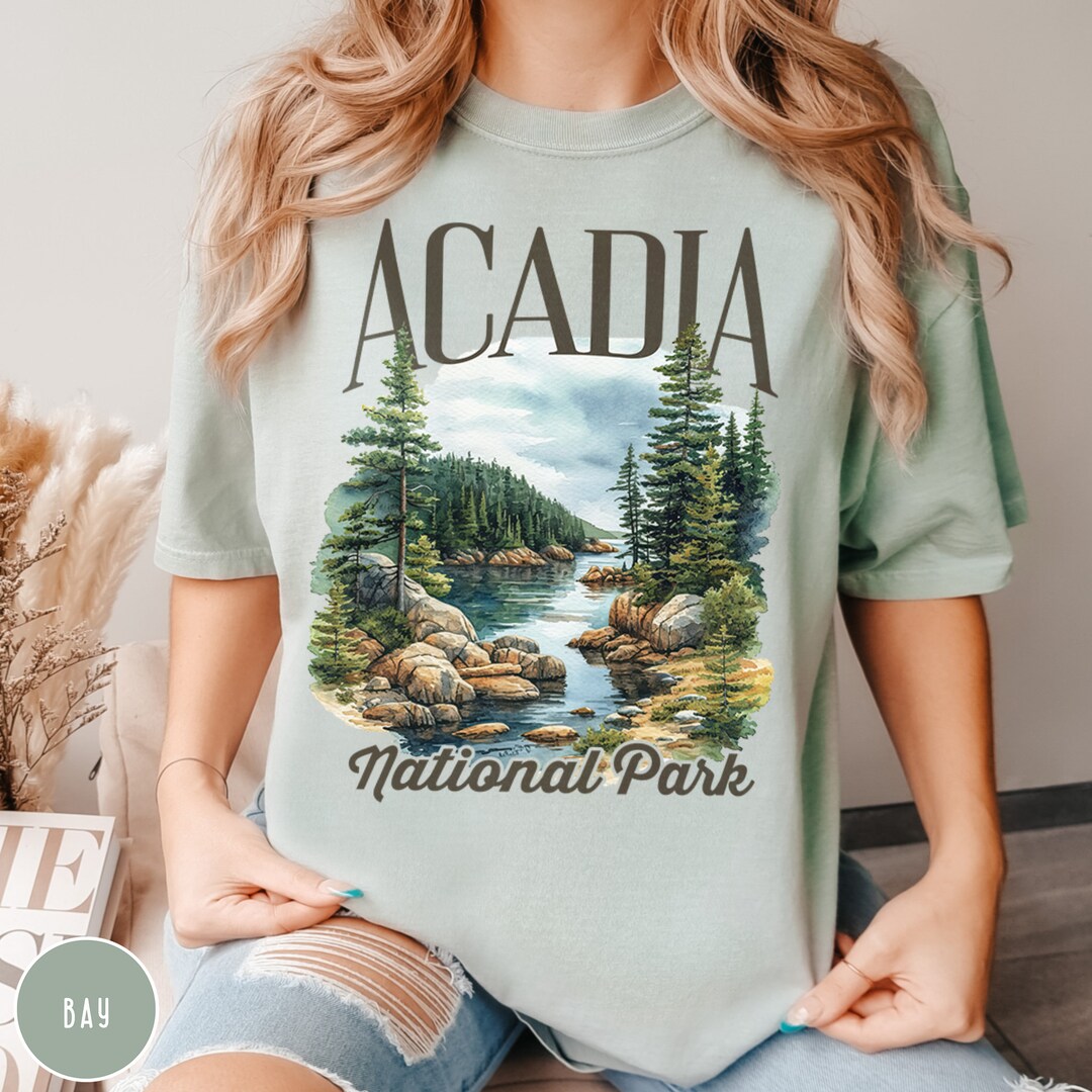 Acadia National Park Shirt Maine Shirt Acadia Park Tee Acadia Souvenir ...