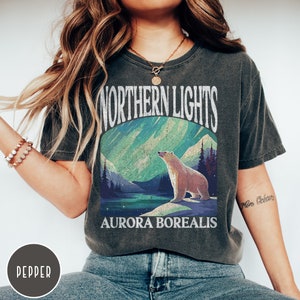 Northern Lights Shirt Northern Lights Gifts Aurora Shirt Aurora ...
