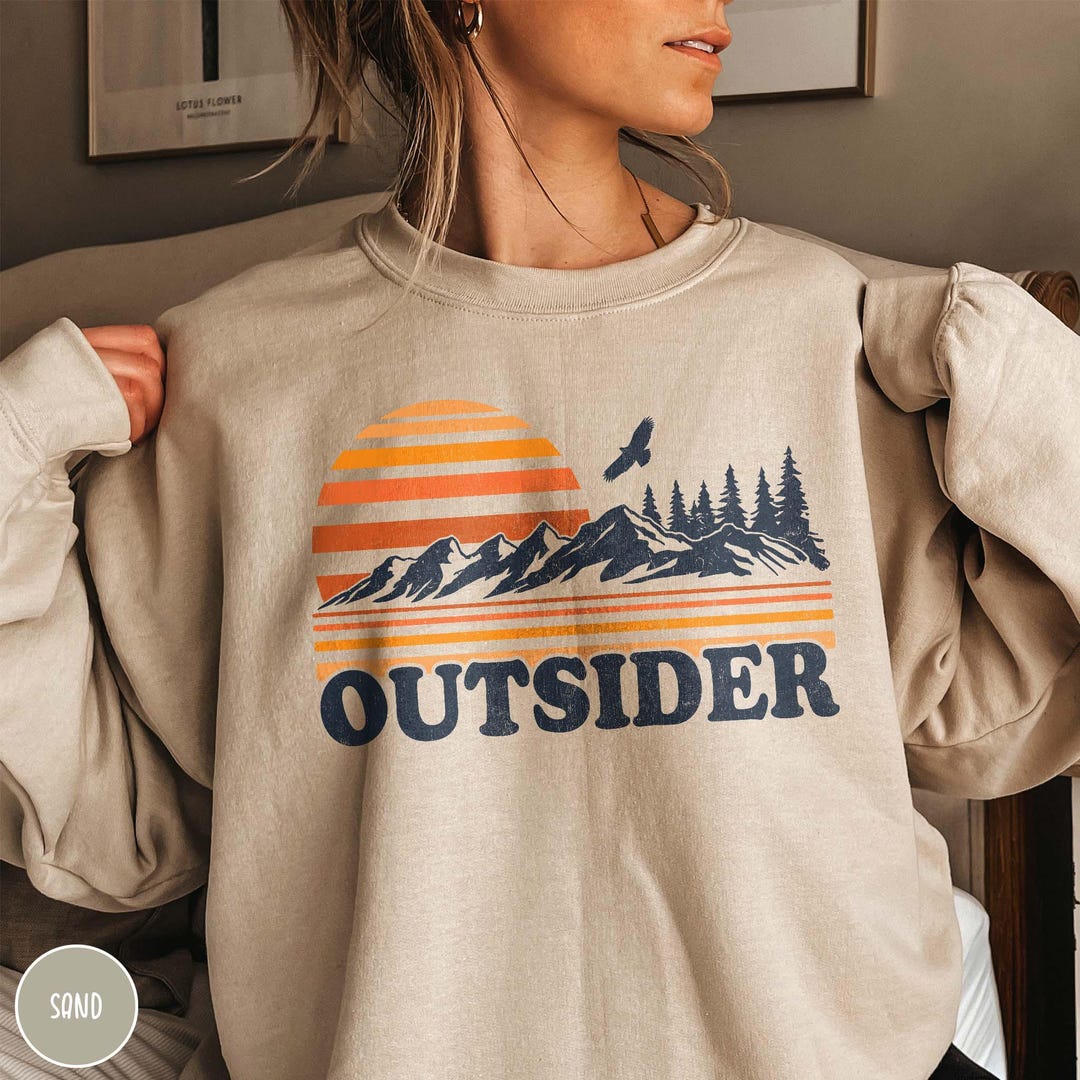 Vintage Outsider Sweatshirt Hiking Sweater Mountaineering Gift for ...