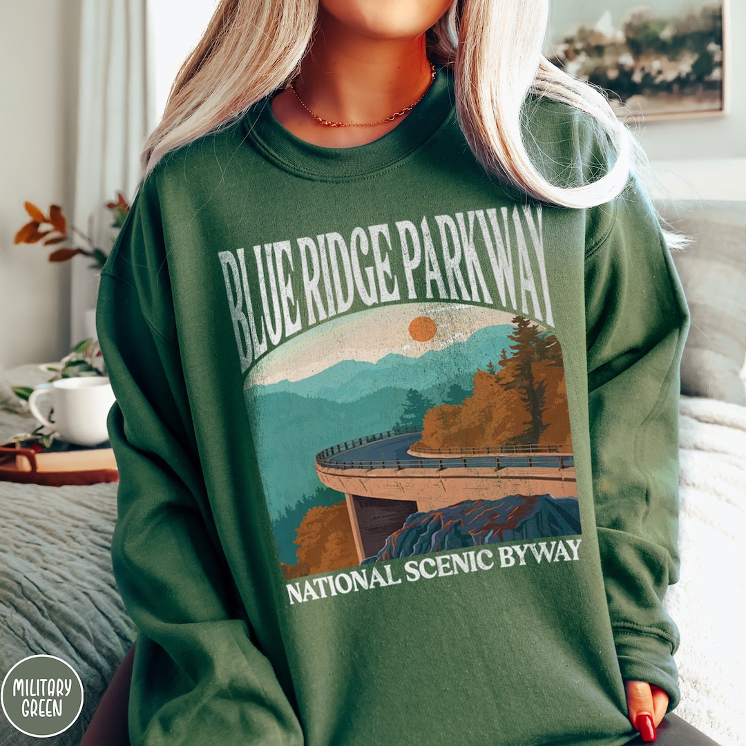 Blue Ridge Parkway Sweatshirt Blue Ridge Mountains Sweater National ...