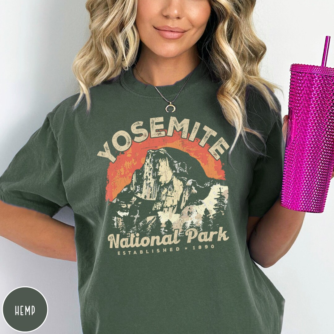 Yosemite Vintage National Park Shirt Yosemite Gift California Crewneck ...