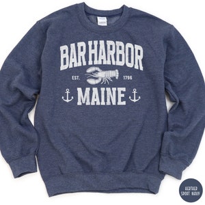Bar Harbor Maine Sweatshirt Bar Harbor Shirt Acadia Park Sweatshirt ...