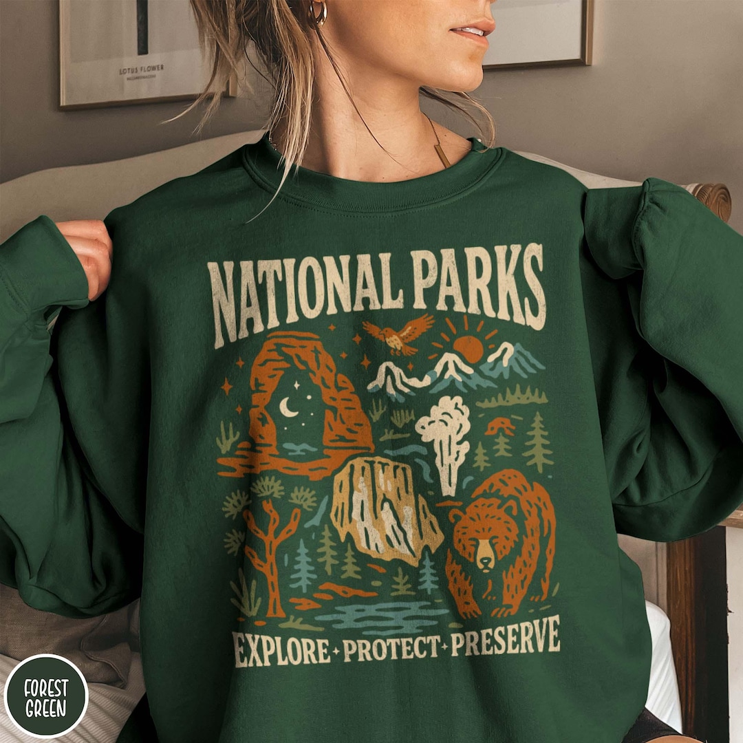 National Park Ranger Sweater Park Ranger Gifted Crewneck Granola Girl ...