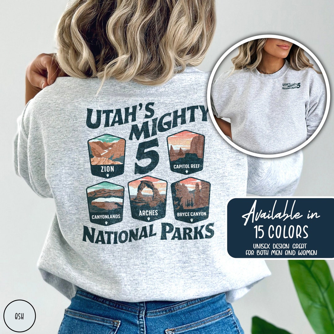 Vintage Utah National Parks Sweatshirt Utah Mighty Five National Parks ...