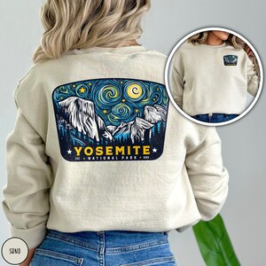 Starry Night Yosemite National Park Sweatshirt California Traveler ...